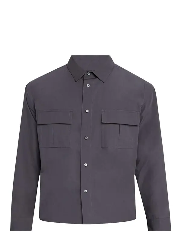 FRAME Multi-pocket Button-down Shirt - Gray