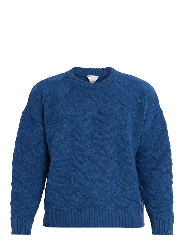 Bottega Veneta Intrecciato Wool Knit Crewneck Sweater - Cruise