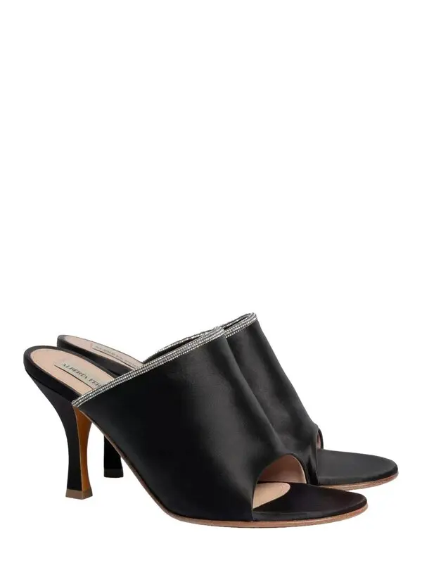 Alberta Ferretti Embellished-trim Sandals - Black