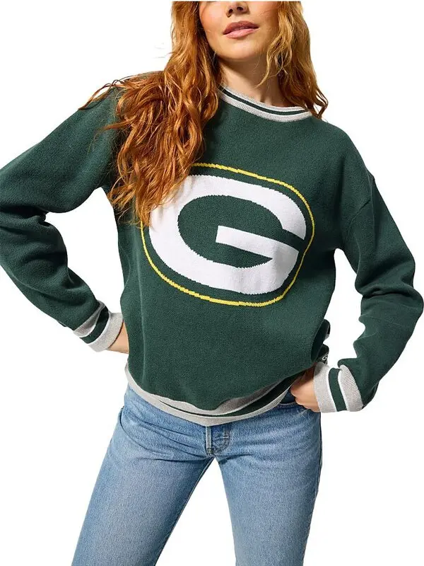 Terez Jacquard Crewneck Sweater - Green Bay Packers