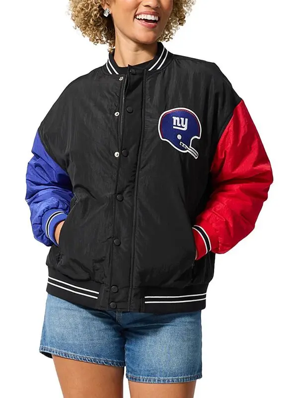 Terez Bomber Jacket - New York Giants - Colorblock