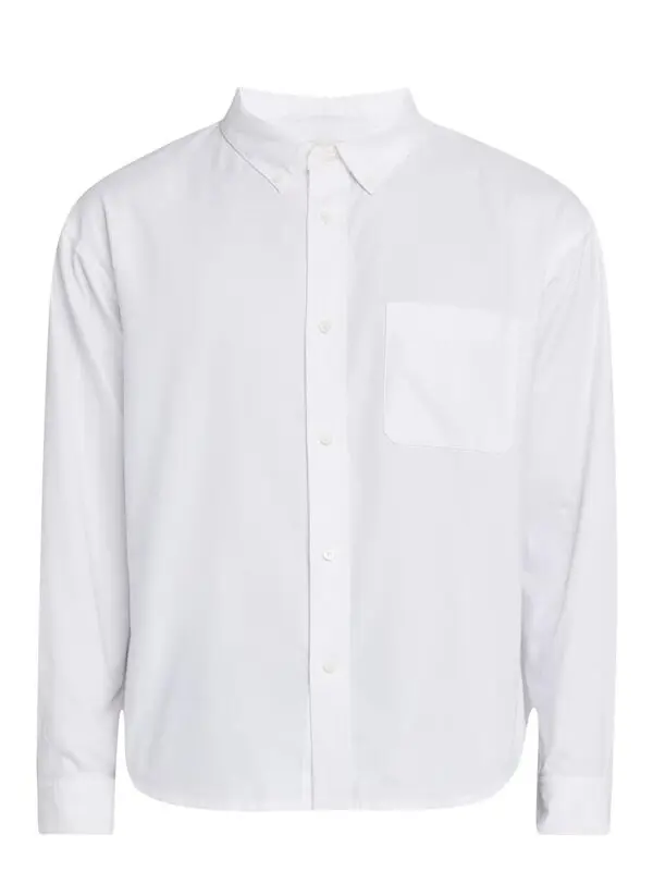 FRAME Button-collar Cotton Oxford Sport Shirt - White