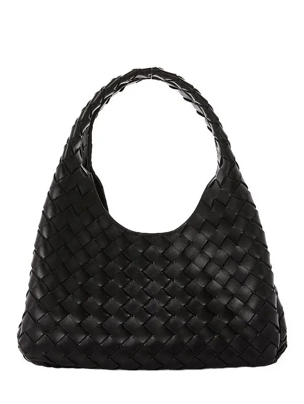 Bottega Veneta Campana Small Intrecciato Leather Shoulder Bag - Fondant