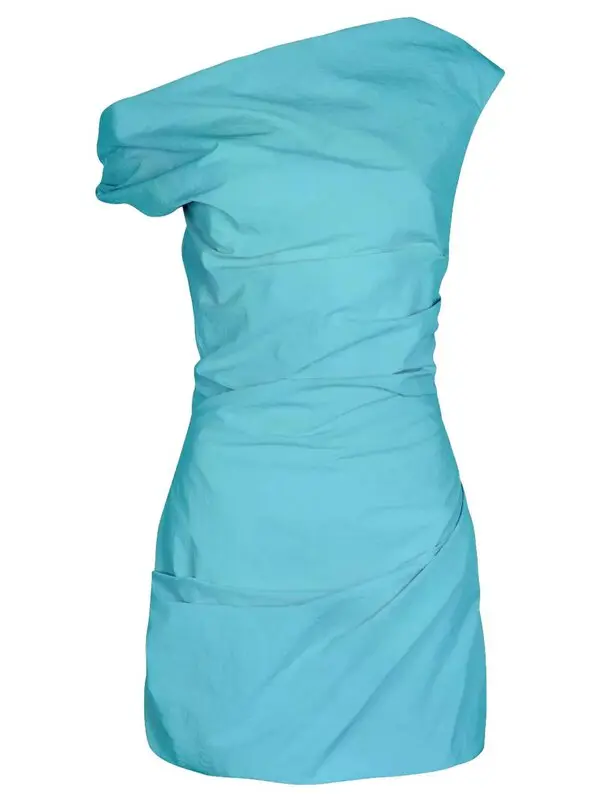 Paris Georgia Remmy Off-shoulder Mini Dress - Blue