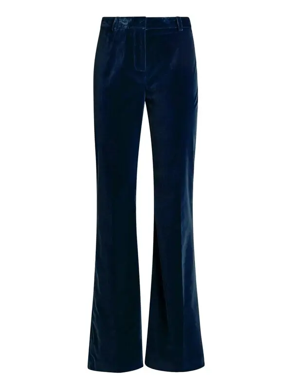 Etro Velvet Flared Pants - Blue