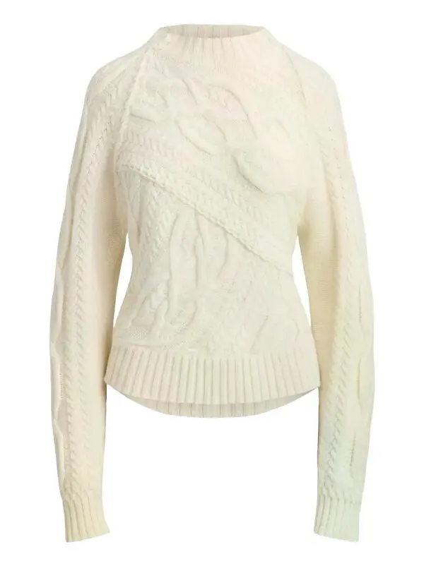 Ralph Lauren Cable-knit Crew-neck Sweater - Neutrals