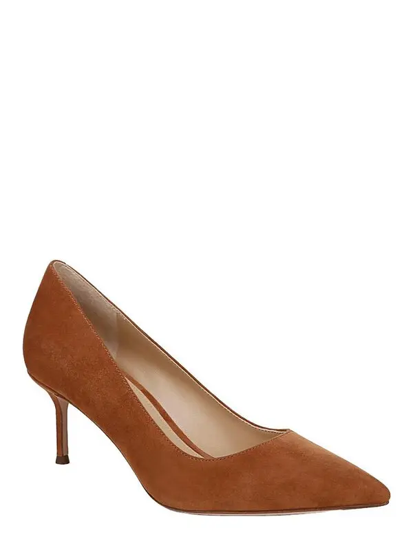 Veronica Beard Suede Rita Pointed Pumps - Hazelwood