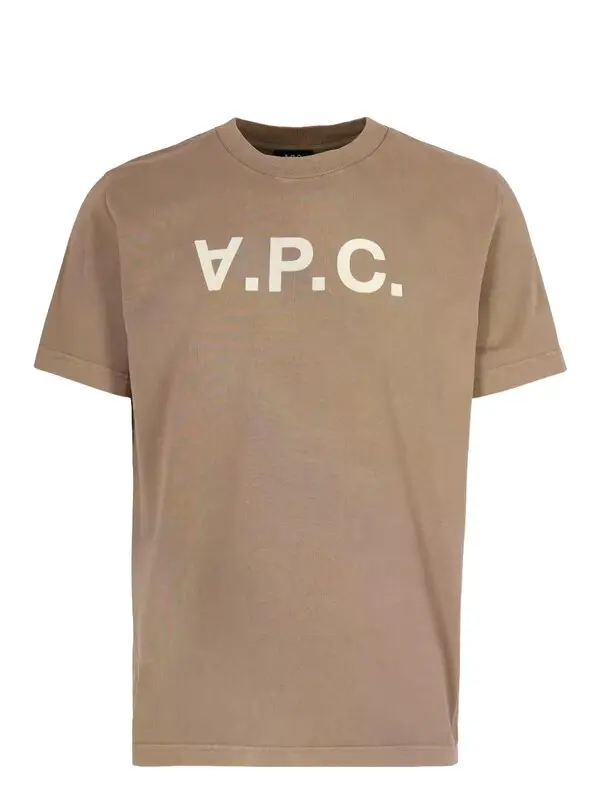 A.p.c. Cotton T-shirt - Neutrals