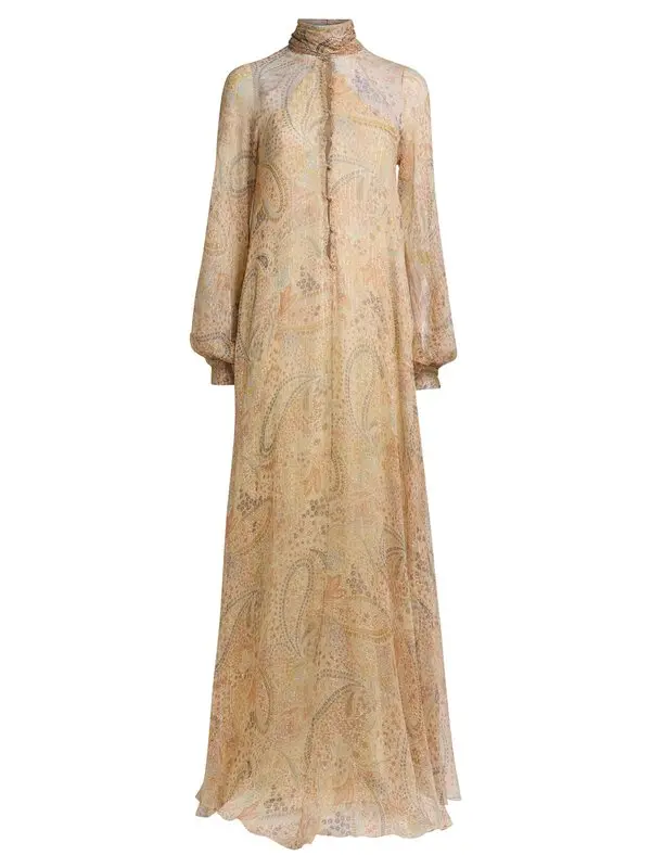 Etro Printed Silk-blend Maxi Dress - Multi