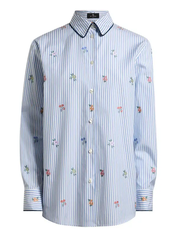 Etro Cotton Button-up Shirt - Plaid