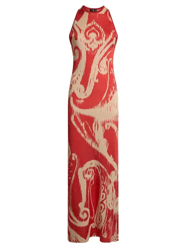 Etro Knit Maxi Dress - Red
