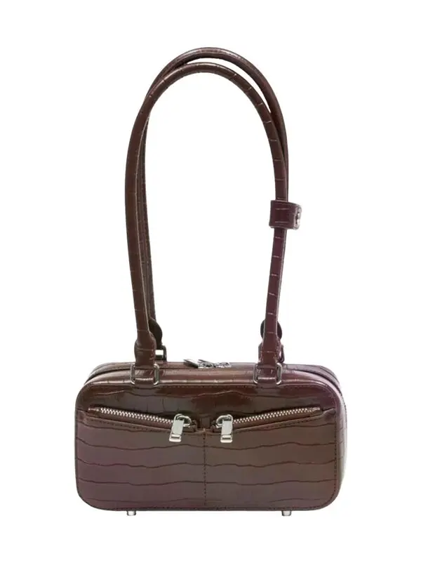 SELF-PORTRAIT Leather Shoulder Bag - Brown