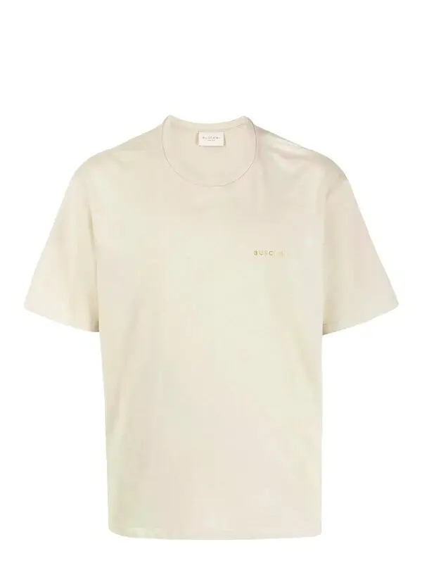 Buscemi Metal-logo Cotton T-shirt - Brown