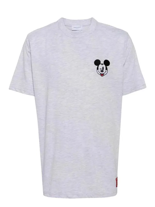 FAMILY FIRST Mickey Mouse-print Cotton T-shirt - Grey