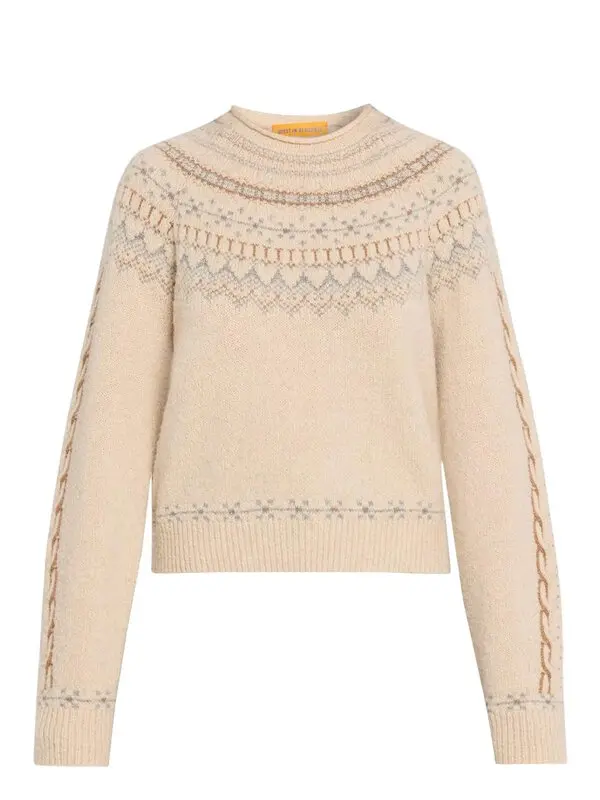 Guest In Residence Cloud Chalet Wool Cashmere Crewneck Sweater - Sandstone