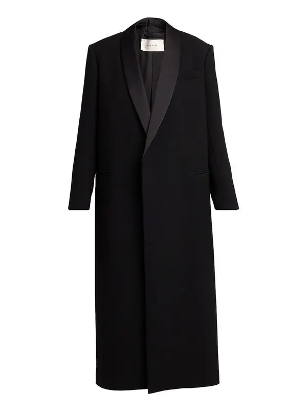 THE ROW Erdene Single-breasted Long Coat - Black