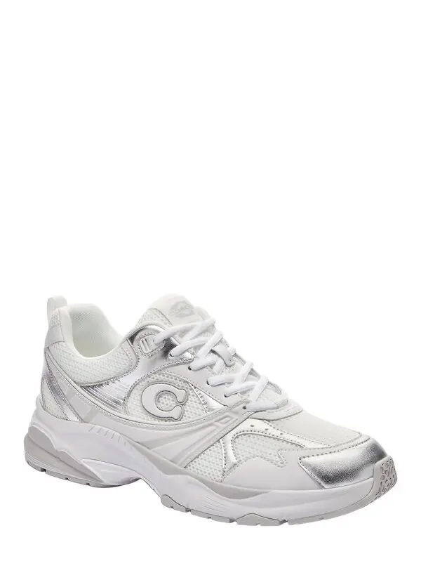 Coach Mesh Sneaker - Light Grey/optic White