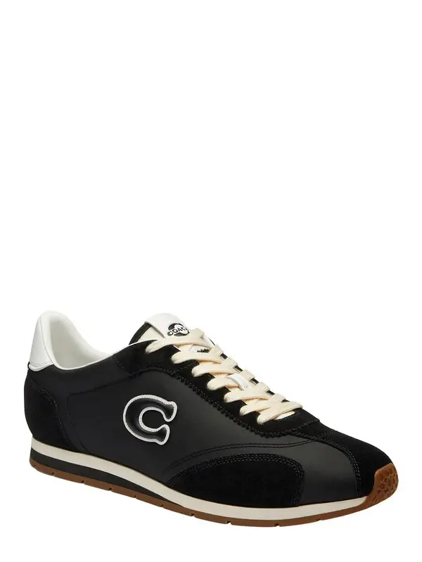Coach Flat Sneaker - Black/optic White