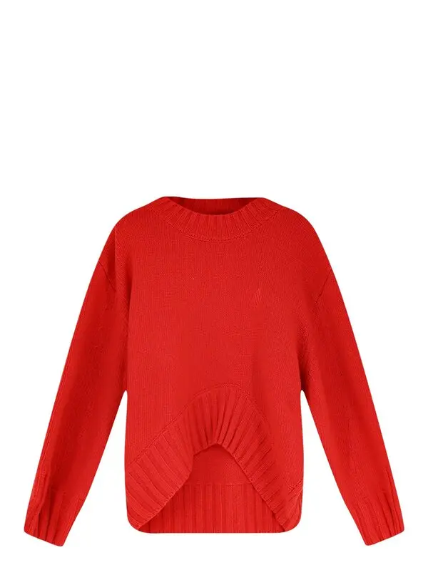 Attico Virgin Wool And Cashmere Blend Sweater - Red
