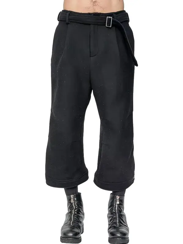 THE VIRIDI-ANNE Adjustable-belt Trousers - Black