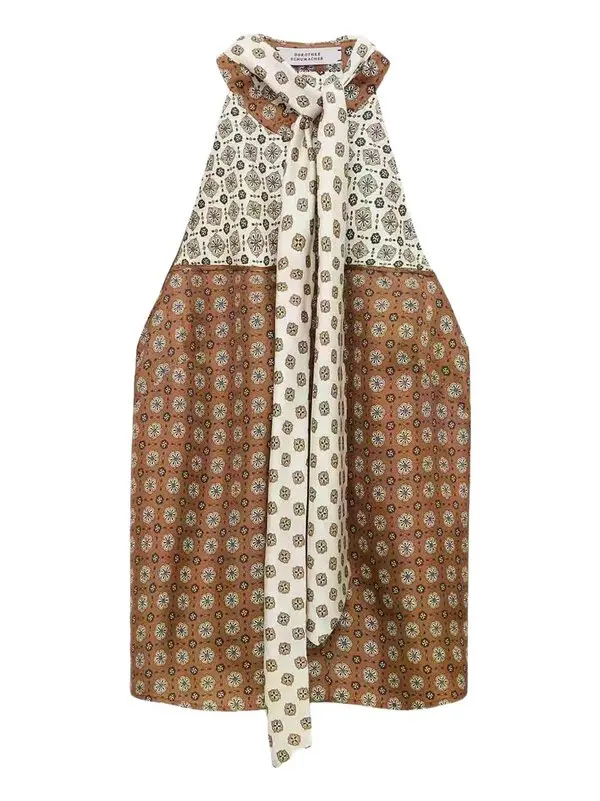 Dorothee Schumacher Geometric-pattern Halterneck - Brown
