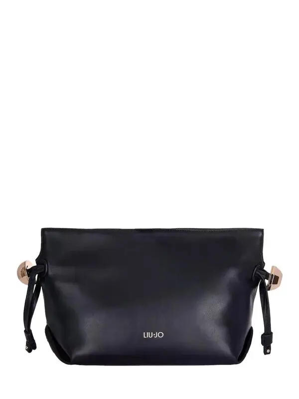 Liu Jo Logo Detail Drawstring Clutch - Black