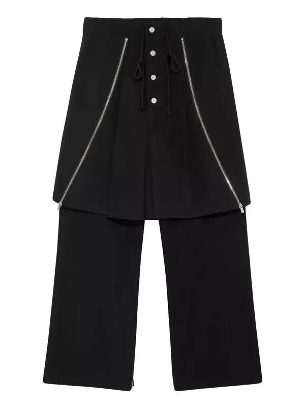 FFFPOSTALSERVICE Zip-detail Trousers - Black