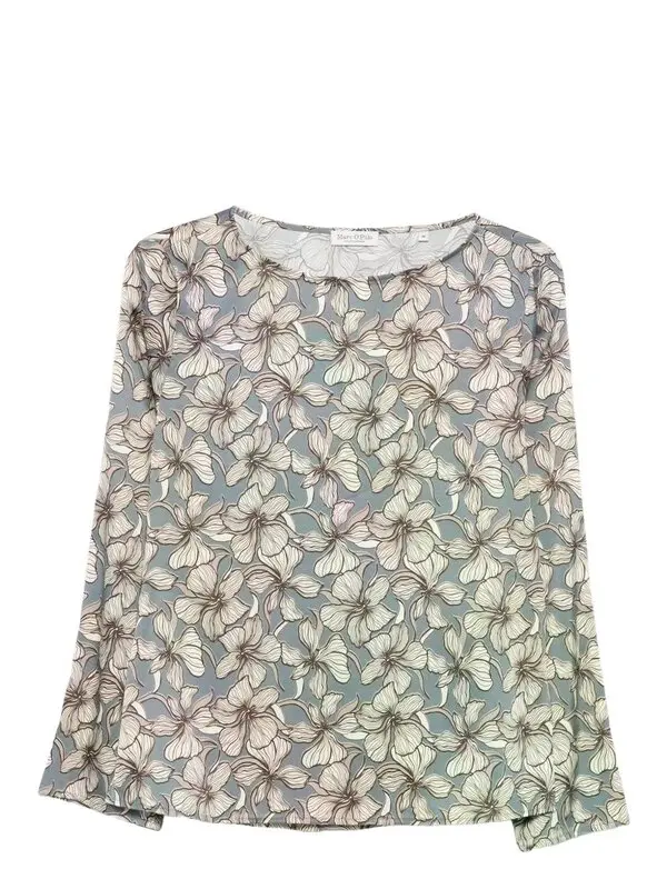 Marc O'polo Floral Blouse - Blue