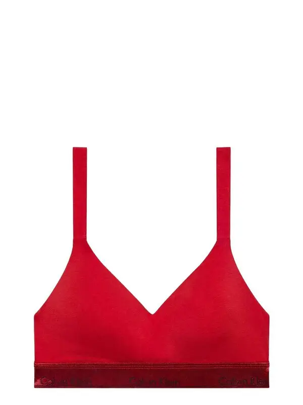 Calvin Klein Logo-trim Bra - Red