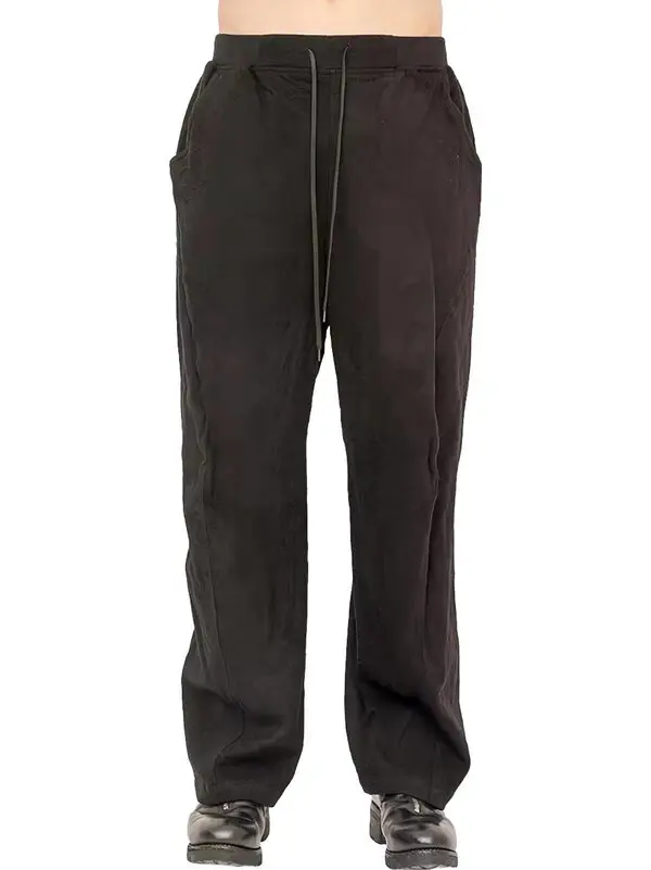 THE VIRIDI-ANNE Drawstring-fastening Trousers - Black