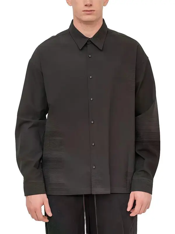 THE VIRIDI-ANNE Button-up Shirt - Black