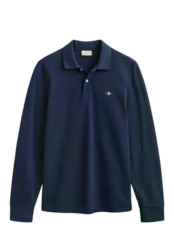 Gant Pique Long-sleeve Rugger - Blue