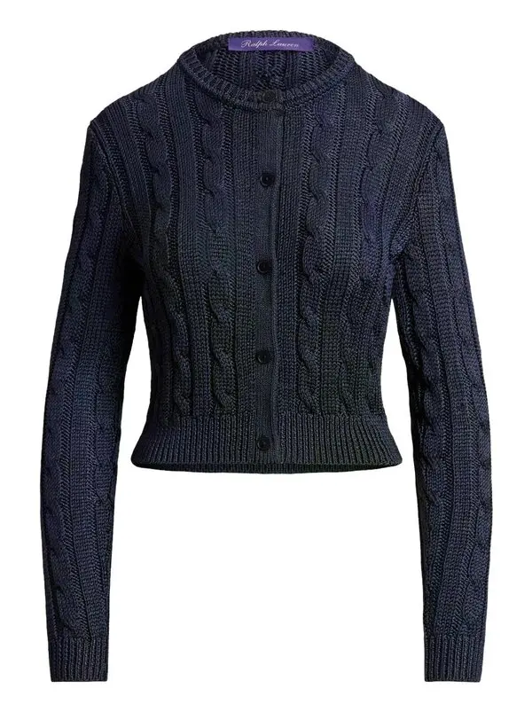 Ralph Lauren Cable-knit Buttoned Cardigan - Blue