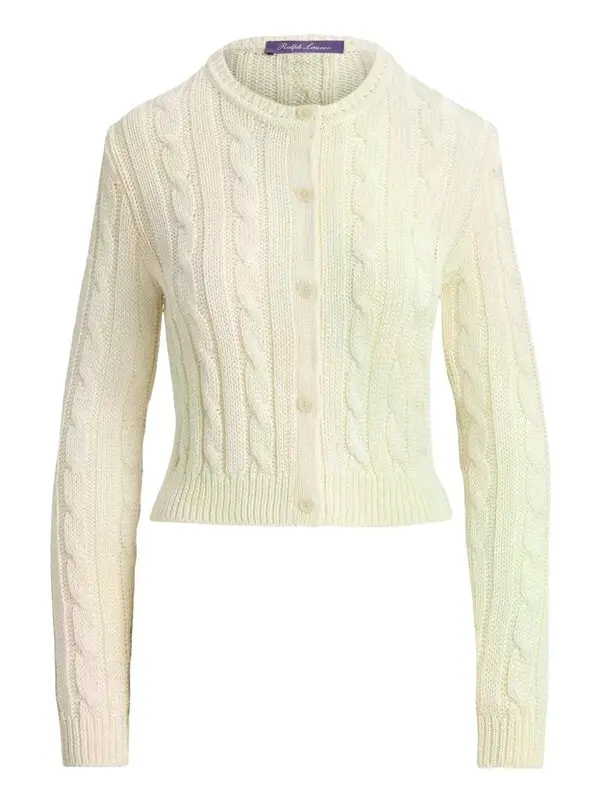 Ralph Lauren Cable-knit Buttoned Cardigan - Neutrals