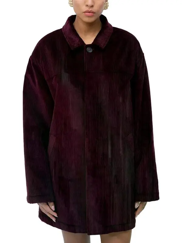 N°21 Corduroy Coat - Purple