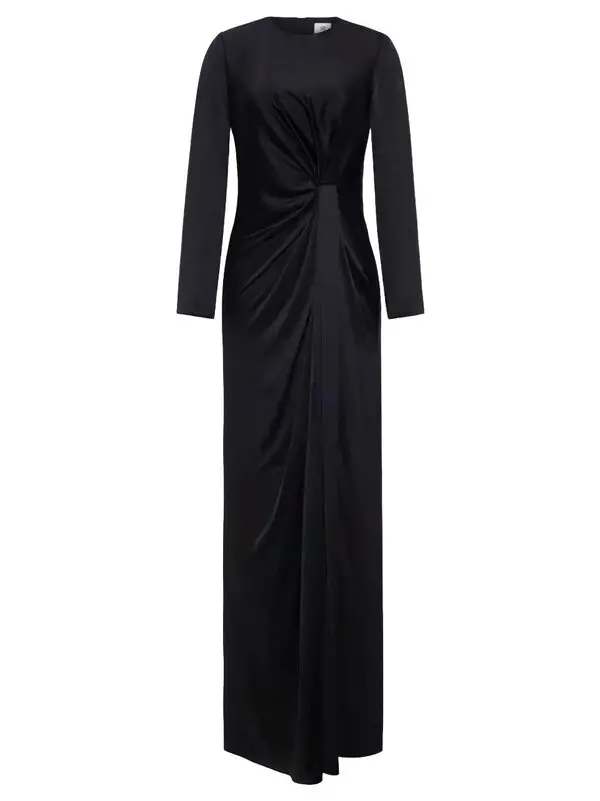 Adam Lippes Salome Twisted Maxi Dress - Black