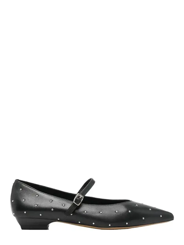 CULT Strap-detail Flat Pumps - Black