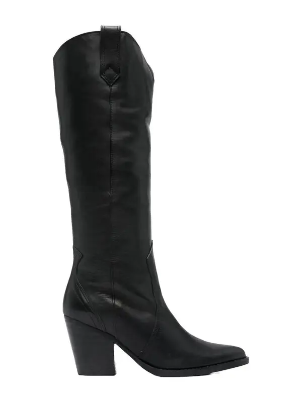 EXÈ Pull-on Leather Boots - Black