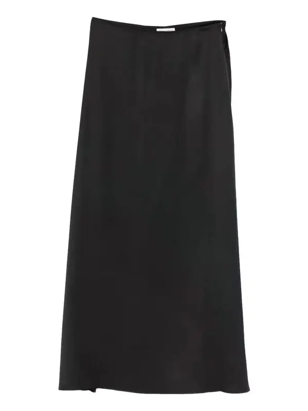 Marc O'polo Satin Maxi Skirt - Black