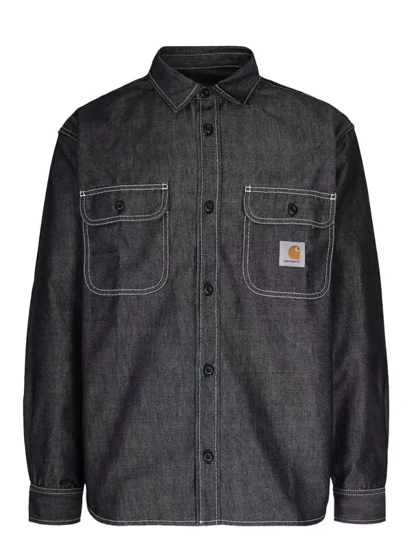 Carhartt Work In Progress Chest-pocket Long-sleeve Shirt - Black