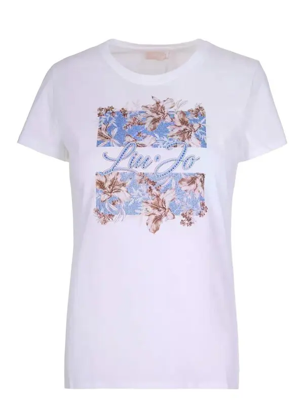 Liu Jo Floral-pattern T-shirt - White