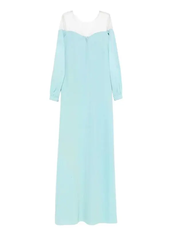 CRISTALLINI Rafaela Long-sleeves Maxi Dress - Blue