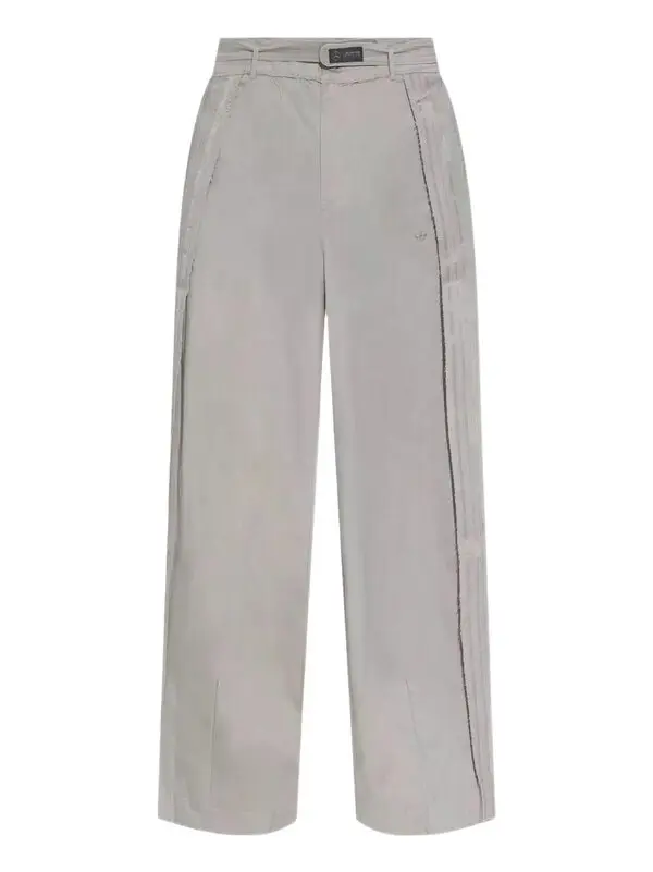 Adidas X Mercedes Frayed Stripe Trousers - Grey