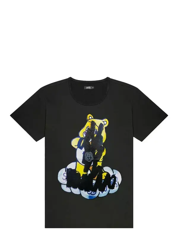 CHITO Bear-print T-shirt - Black
