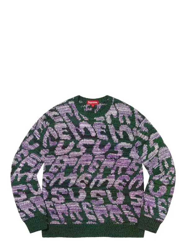 Supreme Patterned Sweater - Green