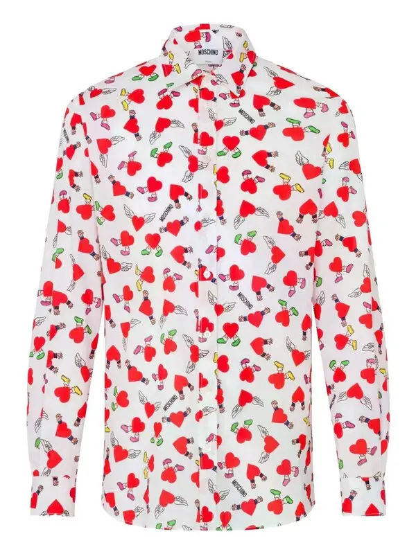 Moschino Heart-print Shirt - White