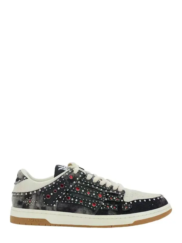 Amiri Studded Low Top Sneakers - Grey