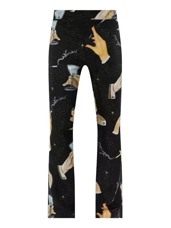 Amiri Printed Trousers - Black