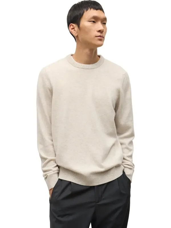Johnstons Of Elgin Cashmere Crew Neck Jumper - Grey