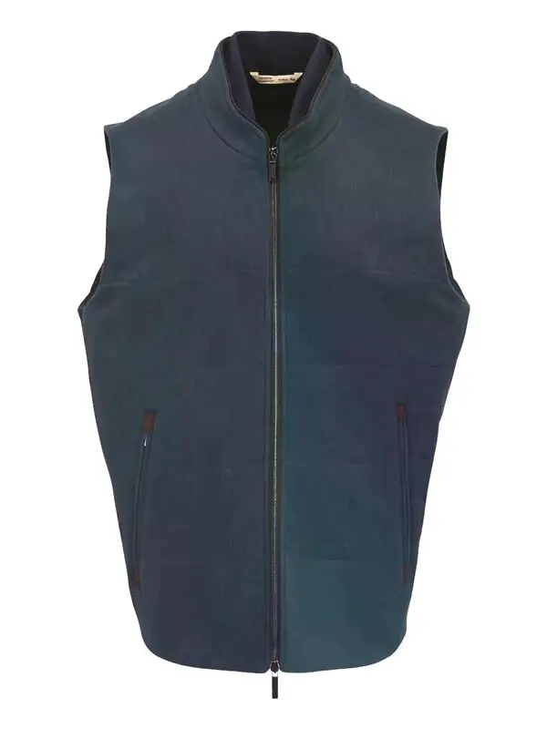 MAURIZIO BALDASSARI Padded Zip-up Gilet - Blue